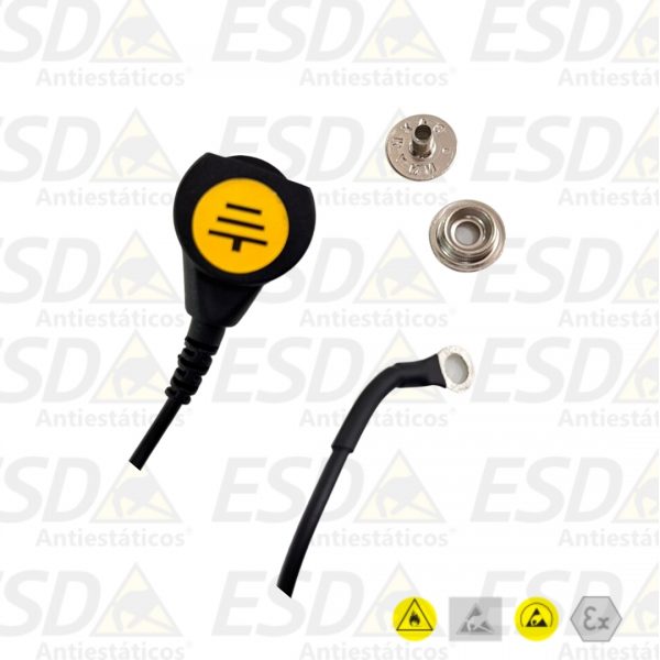 Cordão ESD Duplo Jack para Aterramento • ESD Antiestáticos